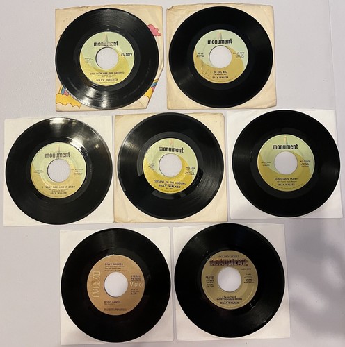 Lot of (7) Billy Walker 45 RPM Records | eBay