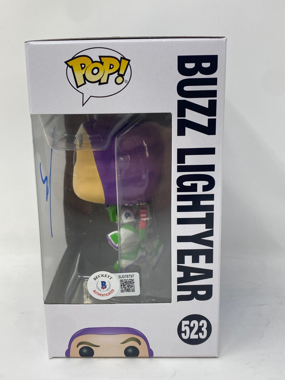 Tim Allen Signed Funko Pop Toy Story 4 Buzz Lightyear #523 Autograph ...