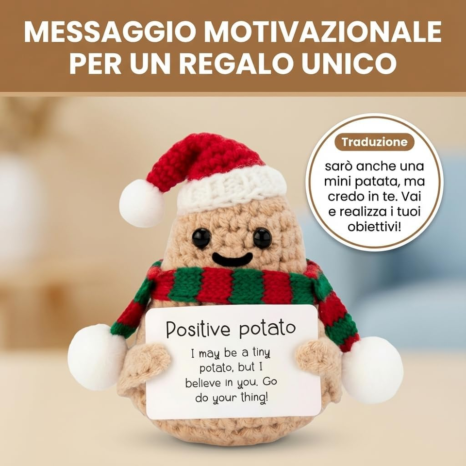 Positive Potato Idea Regalo Natale | Mini Peluche - Regalo Originale ...