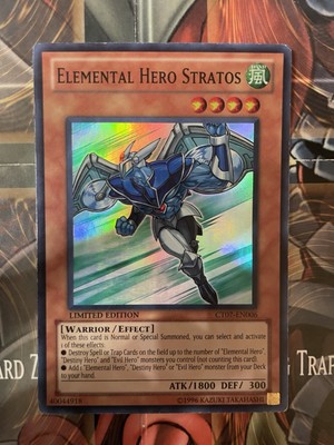 Yugioh Elemental HERO Stratos CT07-EN006 2010 Collectors Tins Limited ...
