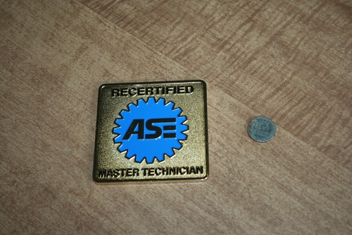 ASE Recertified Master Technician Mechanic Magnetic Tool Box Medallion ...