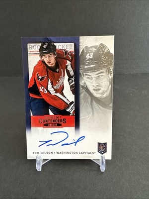 2013-14 Panini CONTENDERS ROOKIE AUTOGRAPH #275 Tom Wilson CAPITALS EX ...