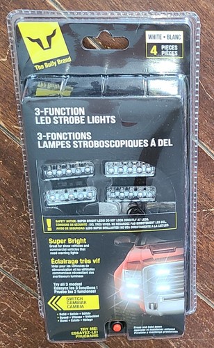 4pc BULLY Brand 3-Function LED White Strobe Lights #CZ-3263W | eBay