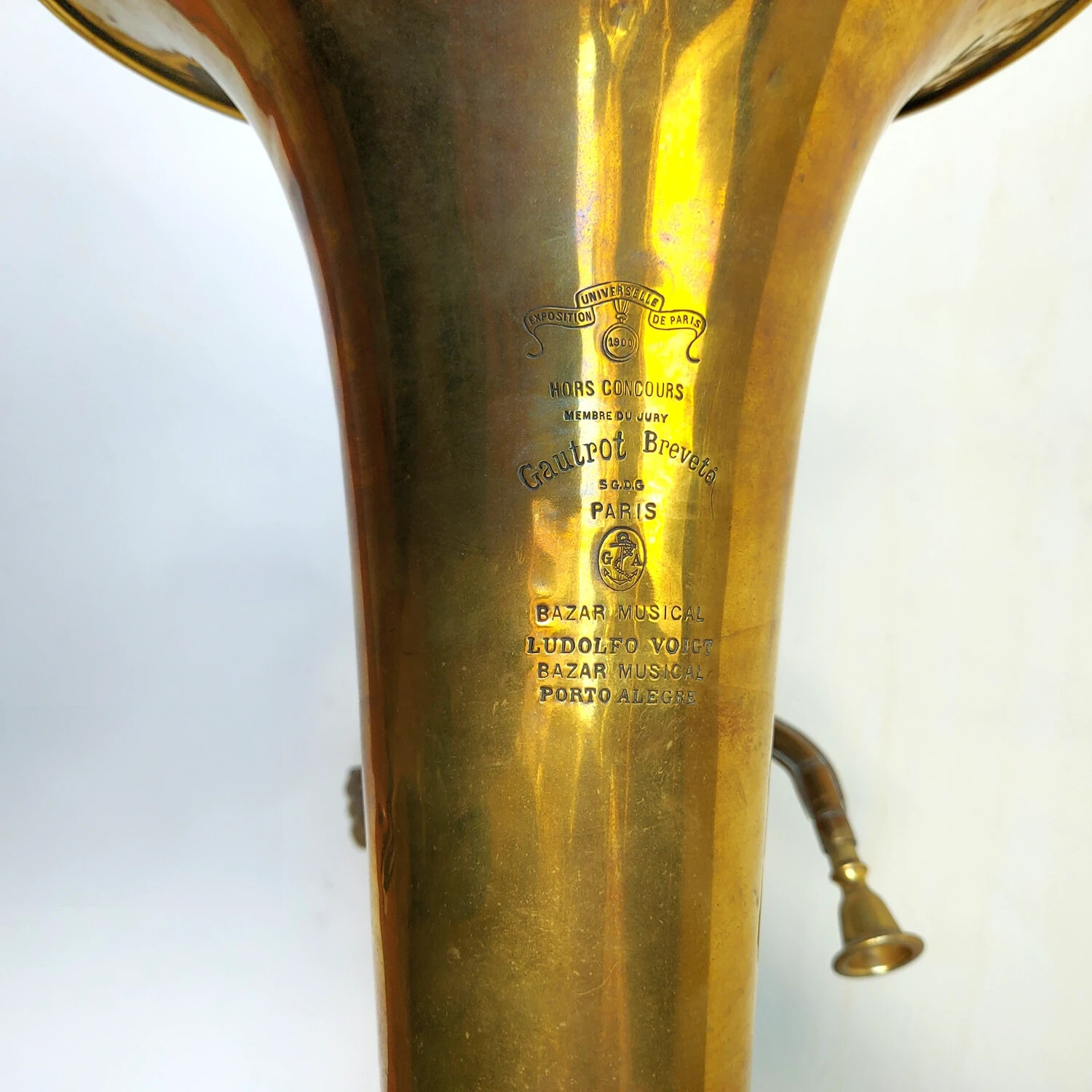 Antique GAUTROT BREVETE Helicon - Rare, French Wind Instrument from ...