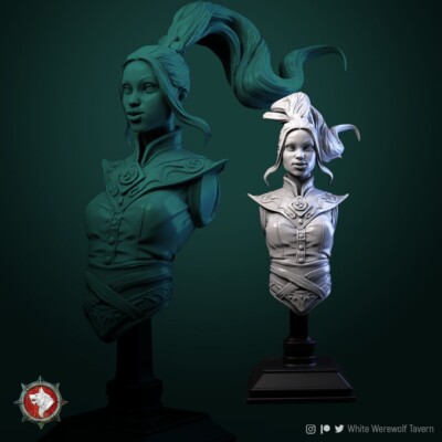 Air Master Human Elemental Wizard Sorcerer Bust Miniature | D&D DnD | eBay