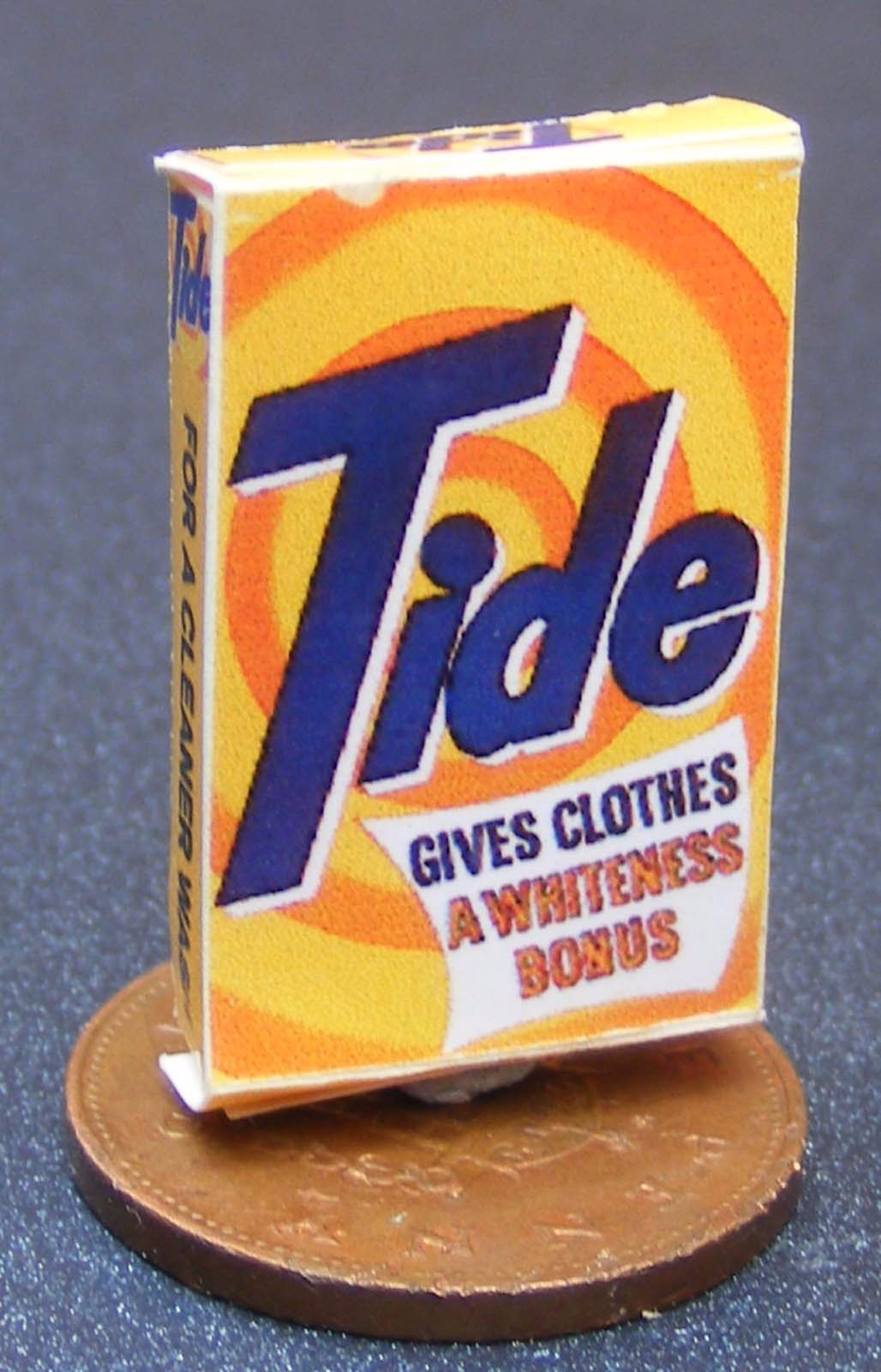 Small Empty Tide Soap Washing Powder Packet Tumdee 1:12 Scale Dolls ...