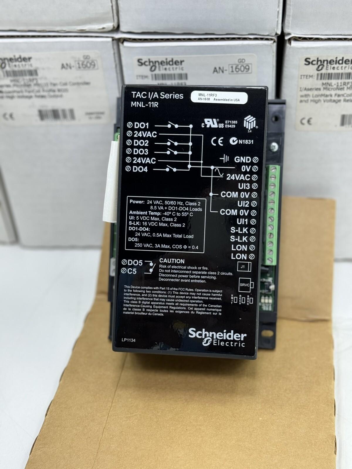 SCHNEIDER MNL-11RF3 MICRONET MN110 FAN COIL CONTROLLER WITH LONMARK ...