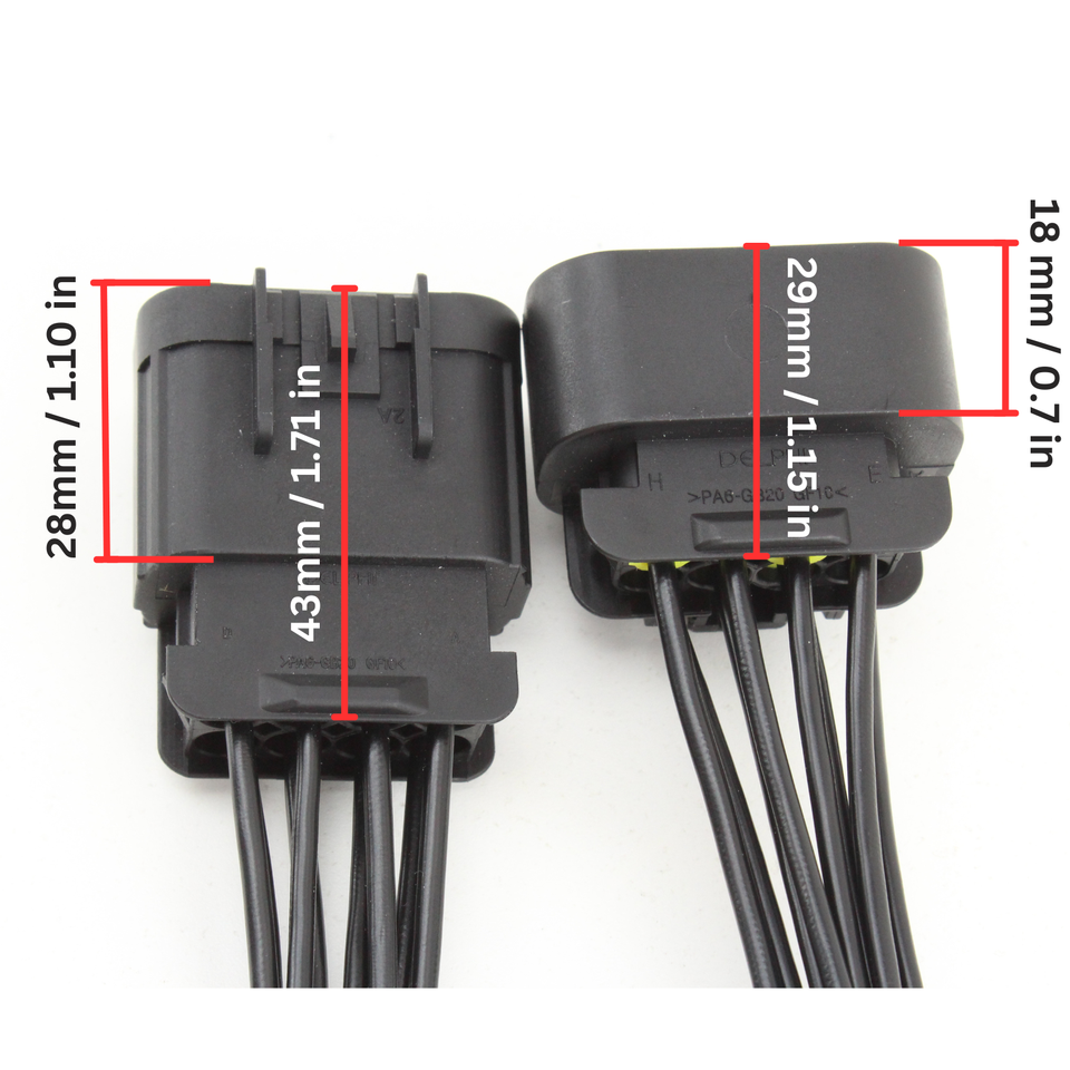 2007 - 2015 Chevrolet Silverado Headlight Delphi Connectors Plug ...