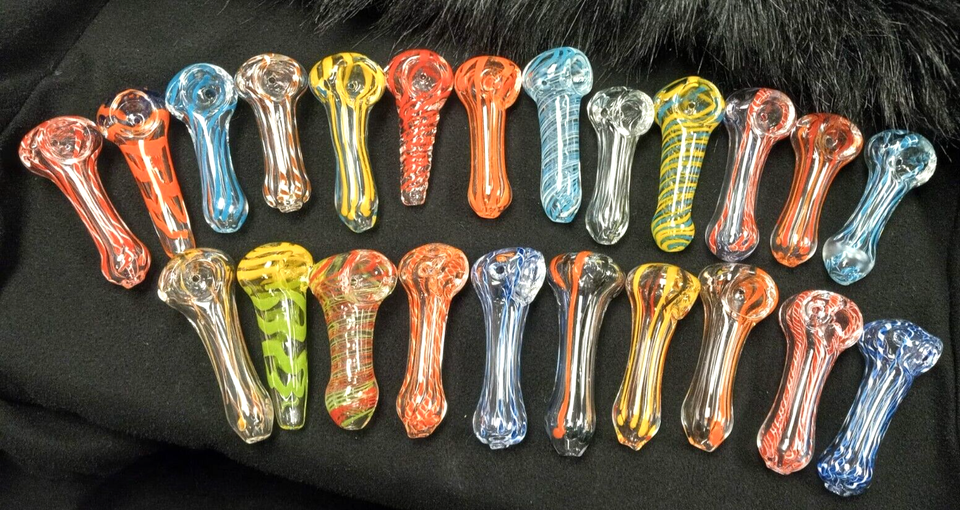 😎 BOGO #1 BEST QUALITY GLASS 2 ½” TOBACCO SMOKING 🧡 THICK GLASS SPOON ...