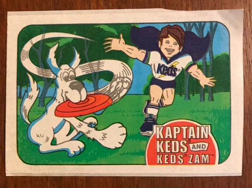 Vintage ~ Kaptain Keds and Keds Zam Shoes Advertising Sticker *FREE ...