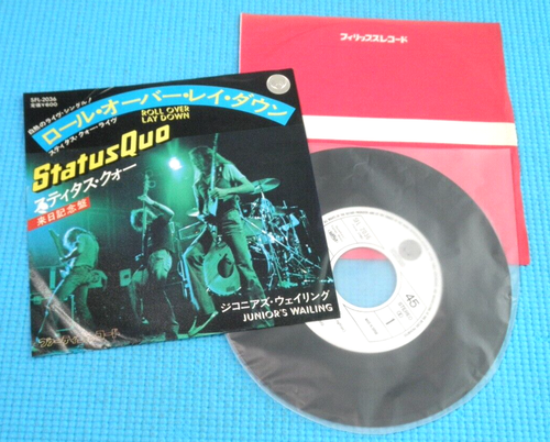 STATUS QUO 7" Single Roll Over Lay Down / Junior's Wailing 1975 Japan ...