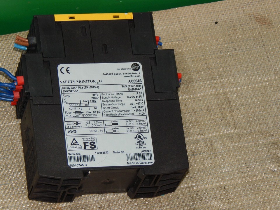 IFM AC004S Safety Mon OSSD 2R SC4 Safety Monitor | eBay