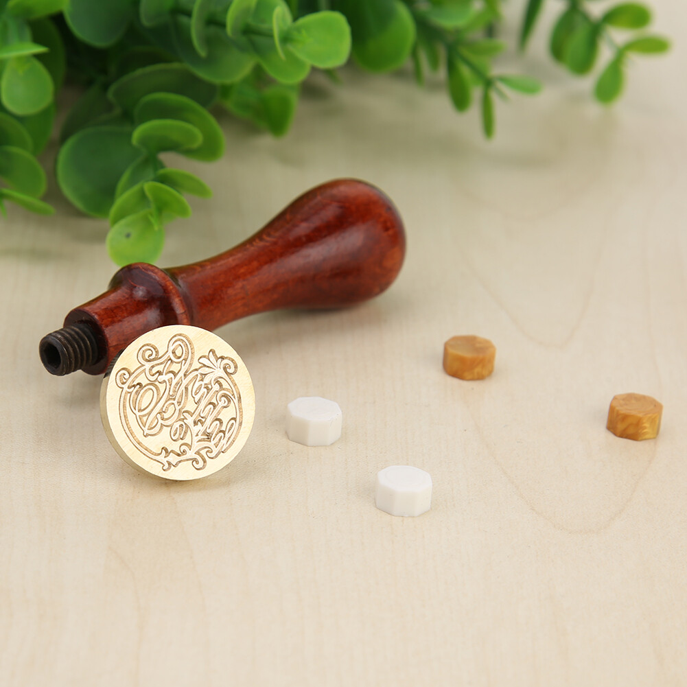 AU 25mm Letter Sealing Wax Stamp Head DIY Wedding Replace Copper Head ...