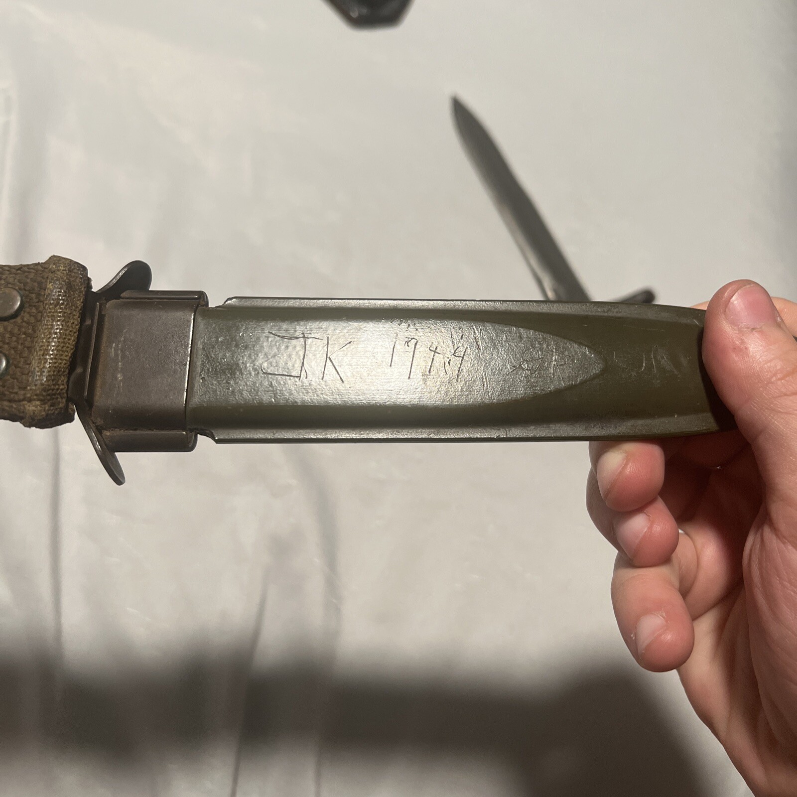 Vintage US M8 Knife And Sheathe Made By BM CO Original WW2 Knife | eBay