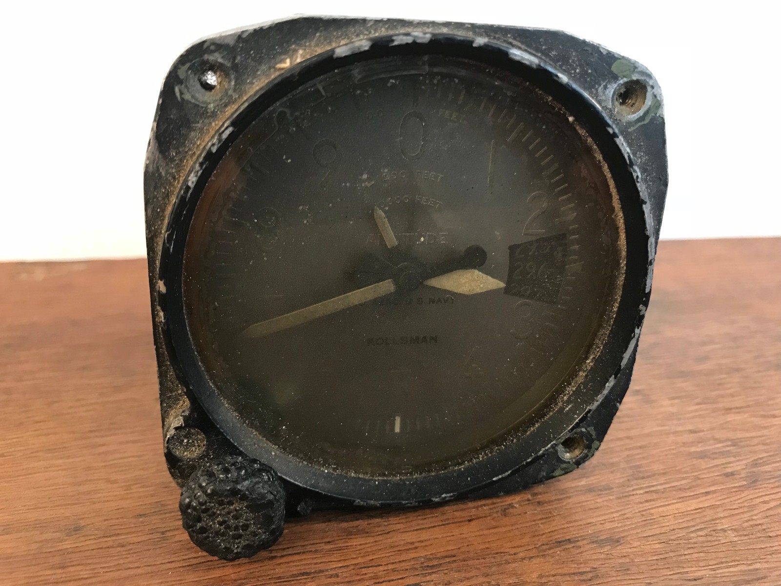 WW2 Era Kollsman US Navy Altimeter Aviation Aircraft Instrument (CH16 ...