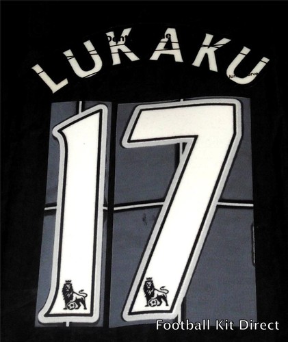 Everton Lukaku 17 Football Shirt Name/Number Set Child/Youth Printing ...
