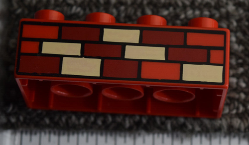 Lego Duplo RED BRICK WALL 2x4 Thomas the Train SPECIALTY PRINTED BLOCK ...