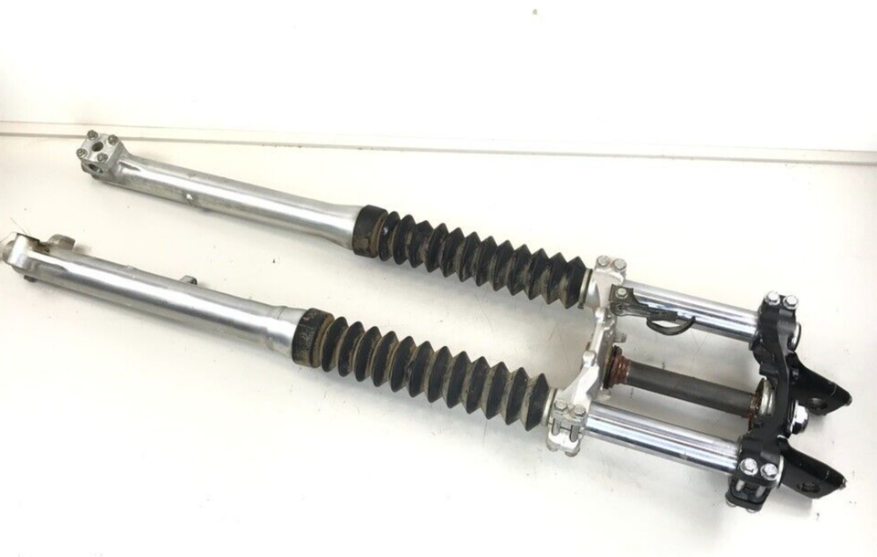 79 Honda XR500 XR 500 Front Forks Shocks Leg Tube Triple Clamp ...
