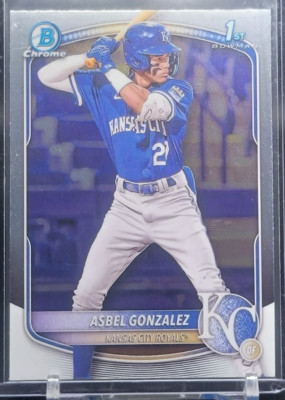 Asbel Gonzalez 2025 Bowman Chrome #BCP-4 1st Edition Royals | eBay
