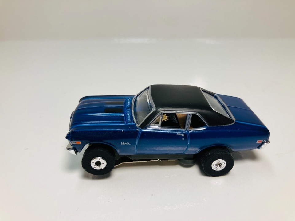 Auto World '69 CHEVY NOVA SS ~ HTF ~ BLUE/BLACK run on AFX, AURORA T ...