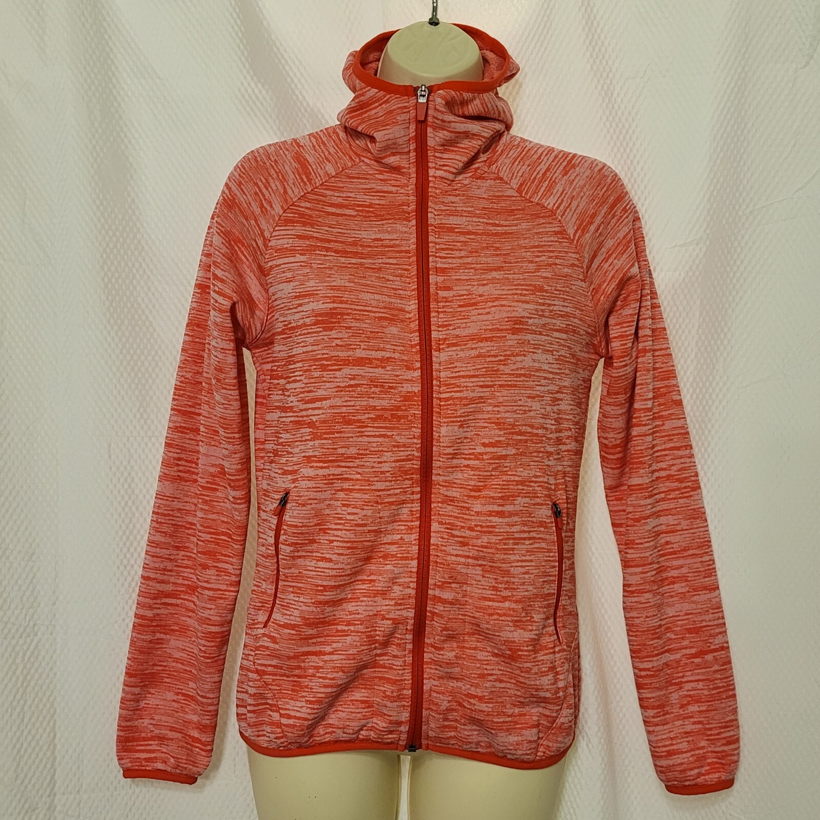 Women’s XS Merrell Coral Space Dye Full Zip Fitted Hoodie Microfiber ...