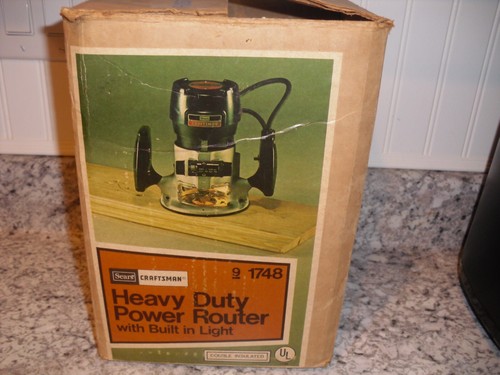Vintage Sears Craftsman Plunge Router with Built in Light 315.17480 6.5 ...