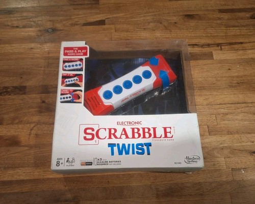 Hasbro Electronic Scrabble Twist Handheld The Pass & Play Word Game ...