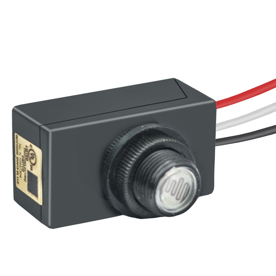 Photocell Dusk to Dawn Flush Mount Button Photo Control Eye 120V-277V ...
