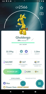 Shiny Gholdengo (shiny Gimmighoul evolution) | Mini PTC | eBay