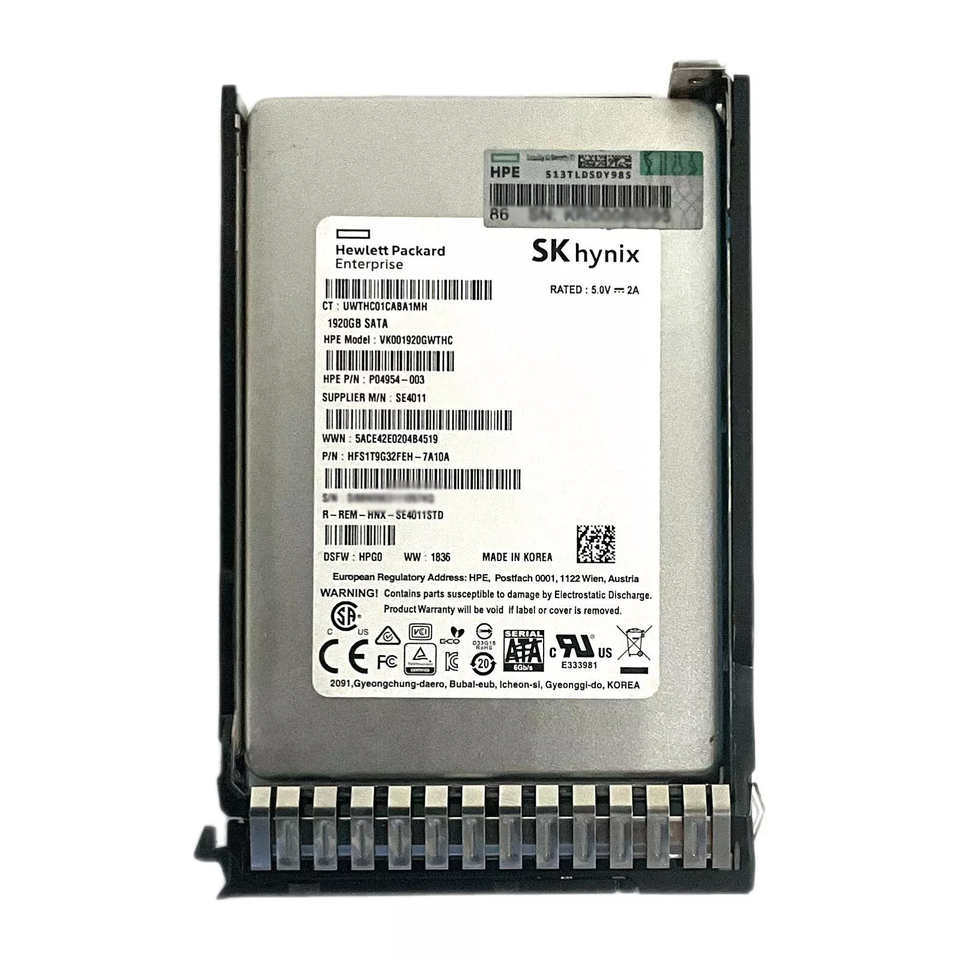 HP 1.92TB ~ 2TB SATA SSD P04954-003 2.5 Enterprise SSD Drive for HP ...