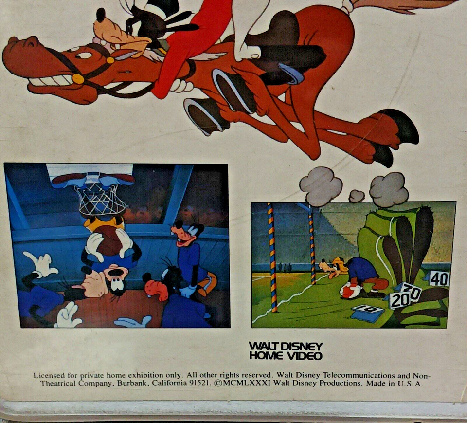 WALT DISNEY- "Goofy Over Sports" BETA Tape in Clamshell Case | eBay