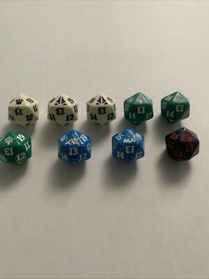 9x - D20 Spindown Life Counter Dice Lot - Various/misc. Sets - MTG | eBay