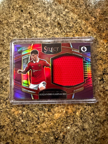 Alejandro Garnacho RC /49 Relic, 2022-23 Panini Select Premier League ...