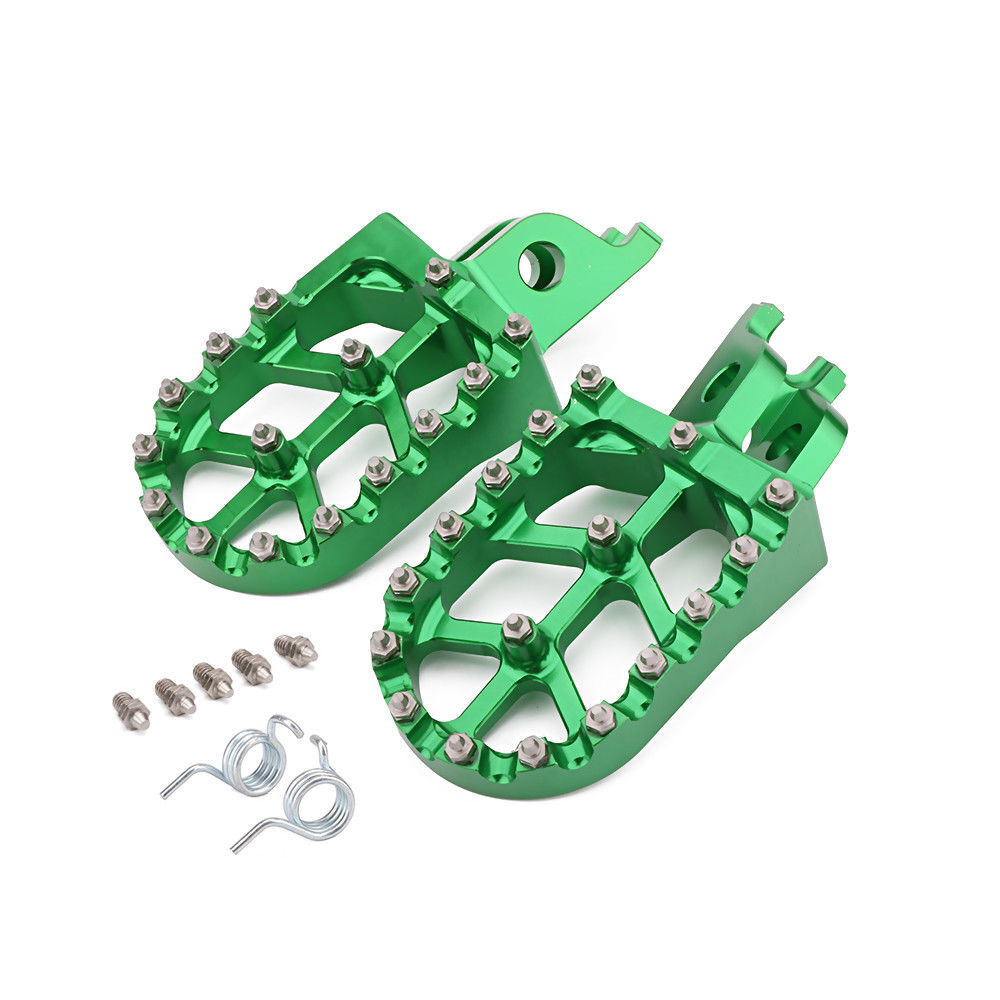 CNC Foot Pegs With Spring For KX250F KX450F KLX450R KX250X KX450X ...