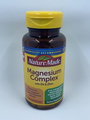 Nature Made Magnesium Complex with Vitamin D & Zinc Supplements 60 ...