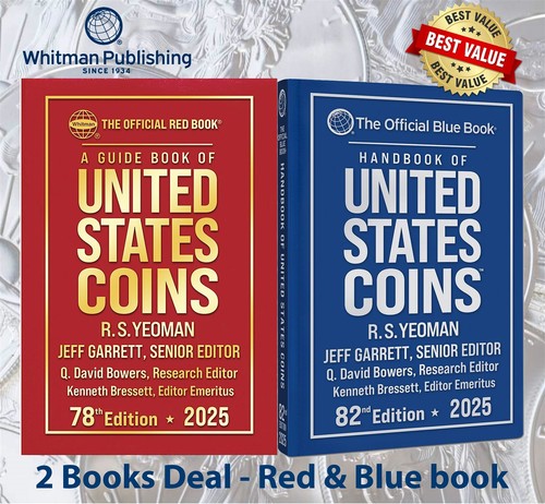 New 2025 Official Red Book Price Guide For US Coins + Blue Book ...