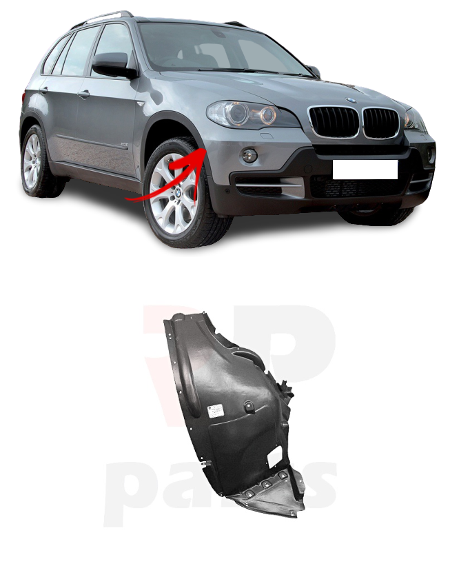 Für BMW X5 E70 2006-2010 Neu Vorne FENDER Vorne Teil Kotflügel Splash ...