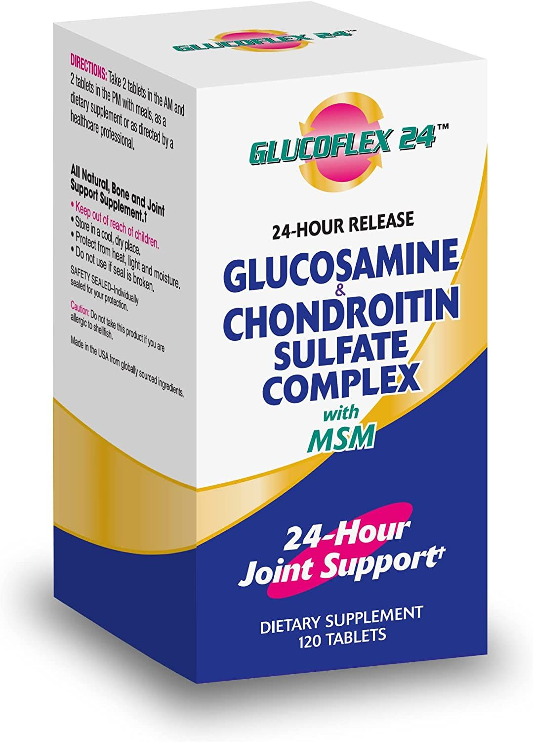 Glucoflex 24 Glucosamine and Chondroitin Sulfate Complex MSM Caplets ...