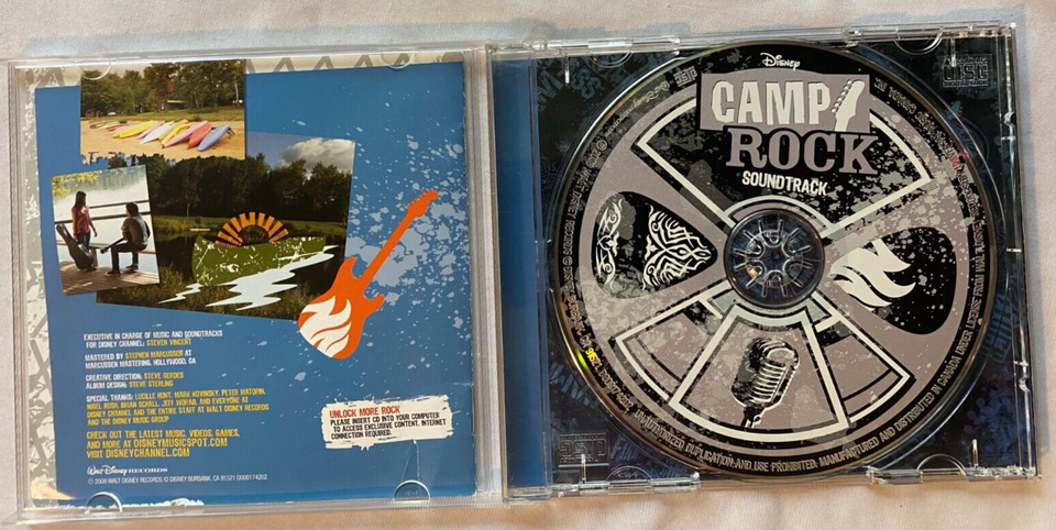 Disney Camp Rock CD 2008 Pop Rock Compilation Jonas Brothers Demi ...