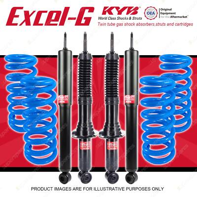 4x KYB EXCEL-G Shocks + HD Raised Coil Springs for TOYOTA Landcruiser ...