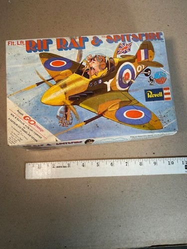 Price Reduced!! Vintage 1971 Revell RIF RAF SPITSFIRE Model Kit H-192: ...