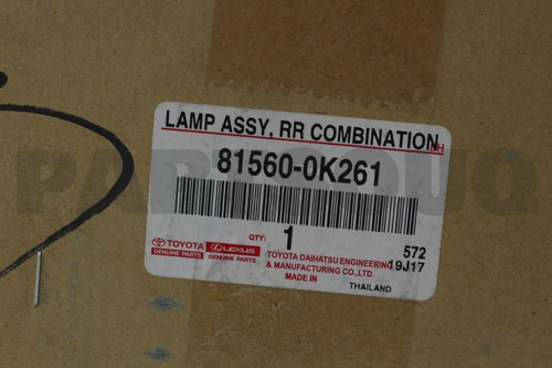 815600K261 Genuine Toyota LAMP ASSY, RR COMBIN 81560-0K261 | eBay