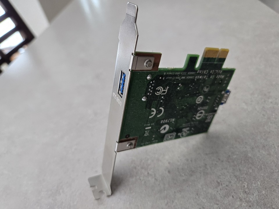 Dynamic USB 3.0 PCIe Card - One external and one internal port - Used ...