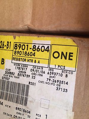 GM PART # 89018604 OEM Blower Motor-Resistor | eBay