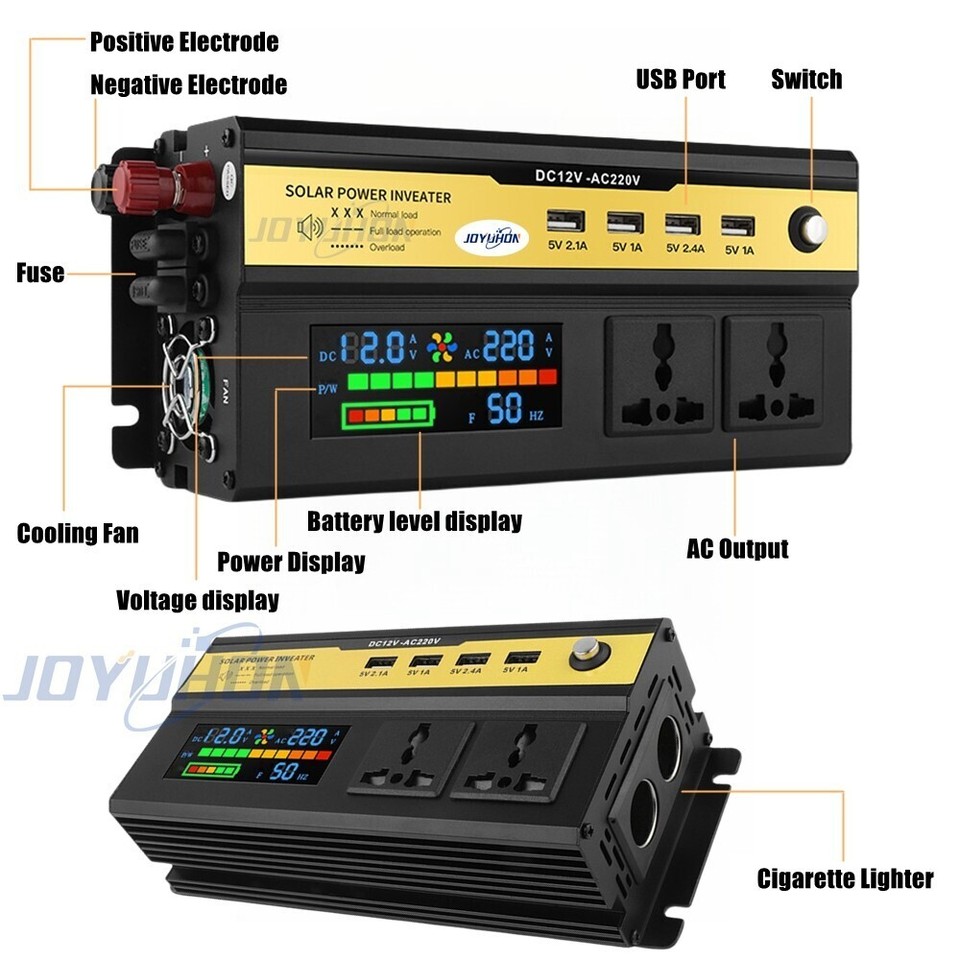 6000W Solar Panel Kit Power Inverter Solar Generator Home Off-Grid ...