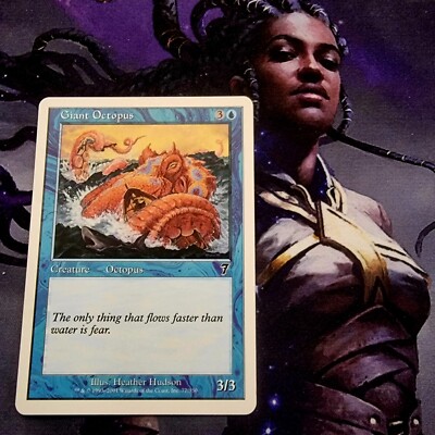 Magic The Gathering 7TH EDITION GIANT OCTOPUS blue card MTG | eBay