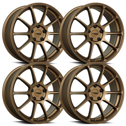 (Set-4) Katana KR07 17x7.5 5x100 40mm Matte Bronze Wheels Rims 17 Inch ...