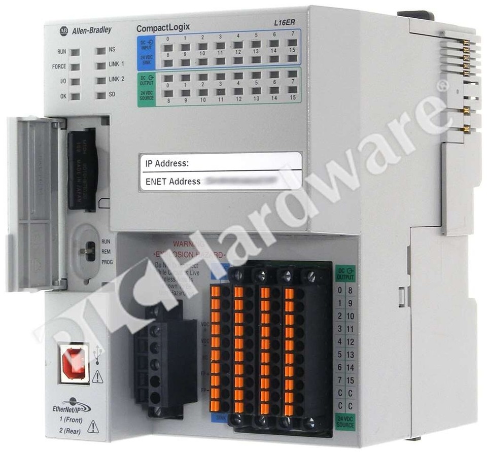 Allen Bradley 1769-L16ER-BB1B /B CompactLogix 5370 L1 E-Net Processor ...