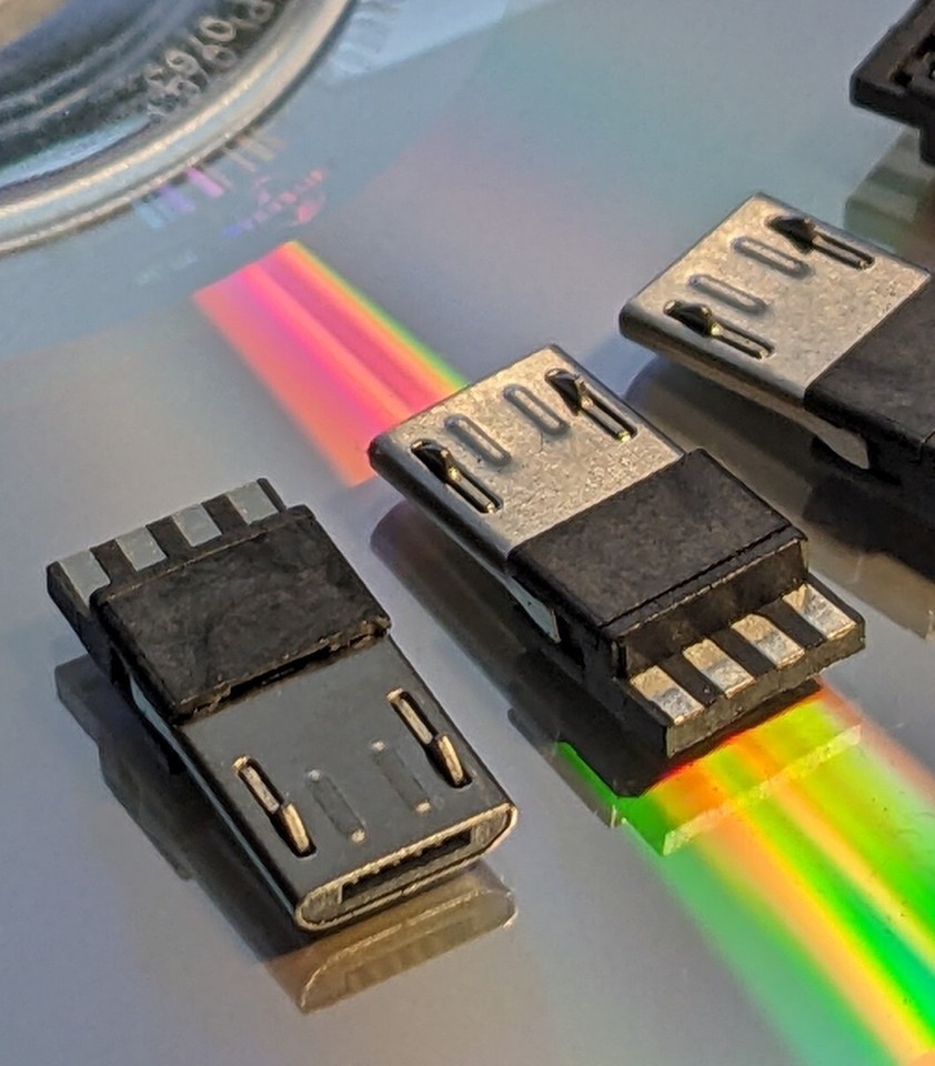 X5 Micro USB Type B 4 Pin Male Plug Power Connector Solder DIY | eBay UK