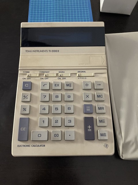 Vintage Texas Instruments Desk Calculator Wmemory Ti-5100 II 2 for sale ...